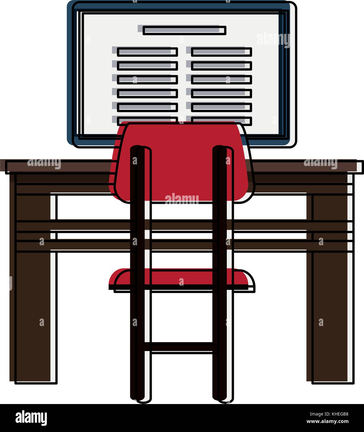 Vintage desk items Stock Vector Images - Alamy