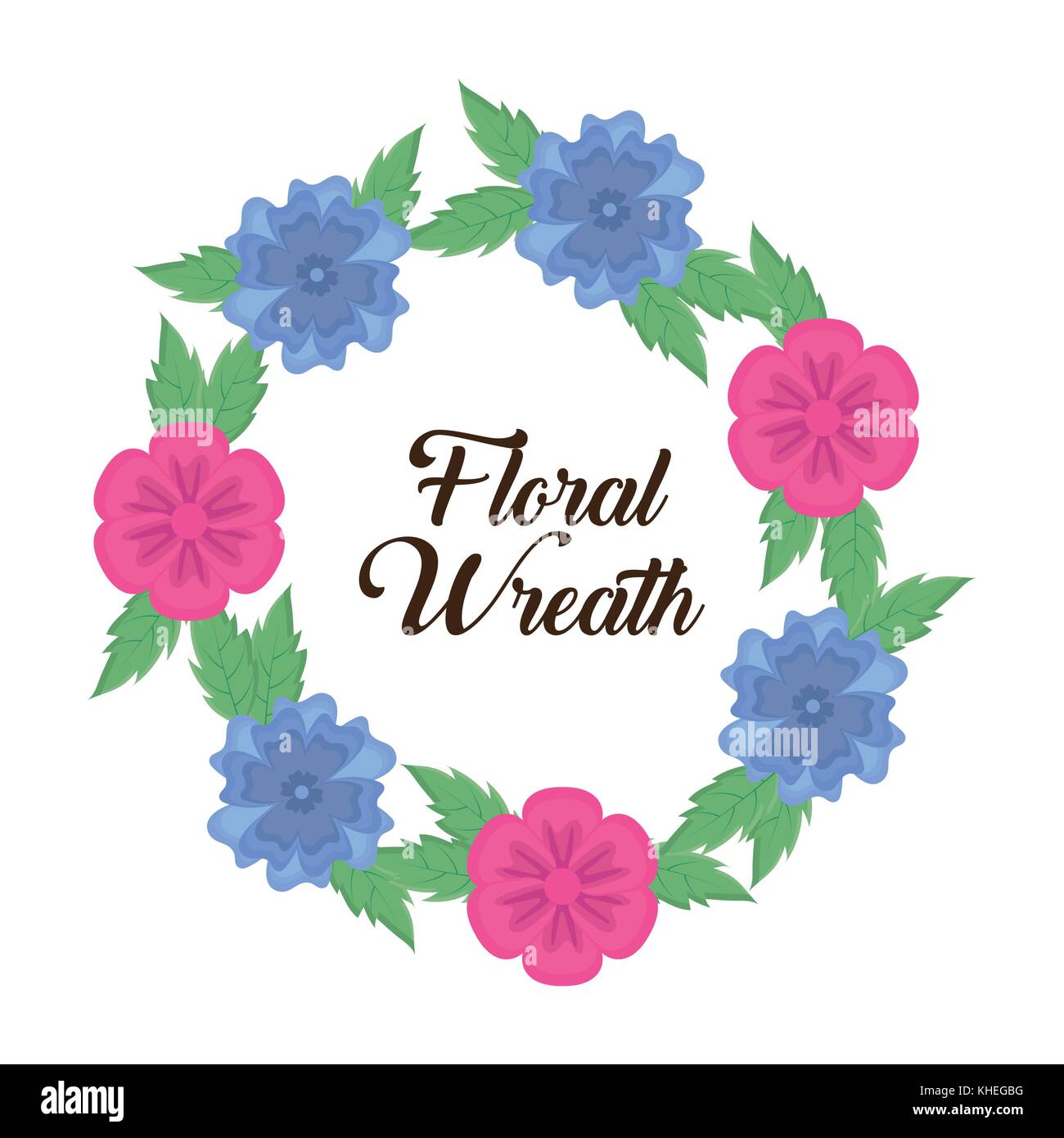 Floral wreath design Stock Vector Image & Art - Alamy