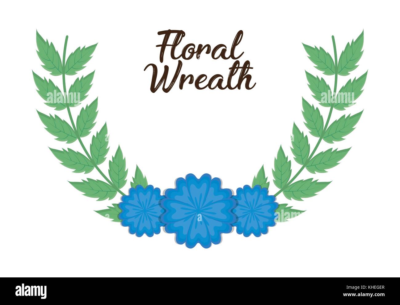 Floral wreath design Stock Vector Image & Art - Alamy