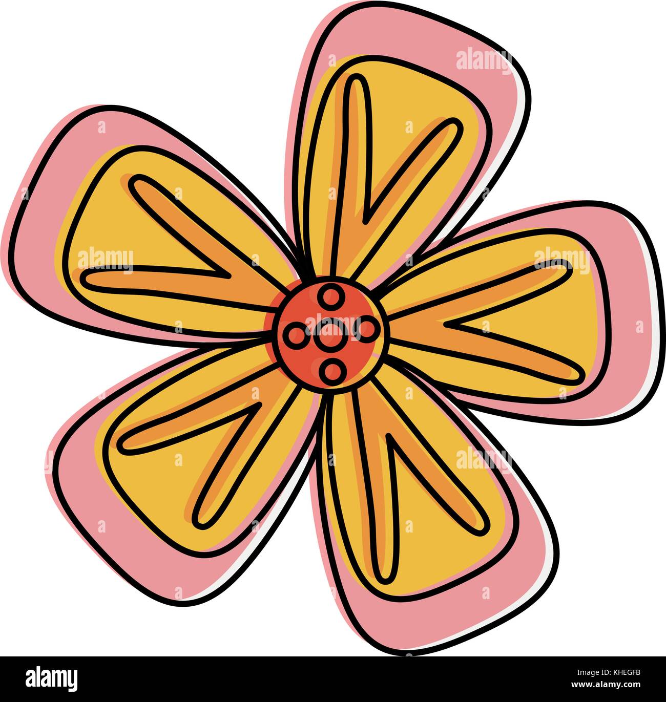Beautiful flower symbol Stock Vector Image & Art - Alamy