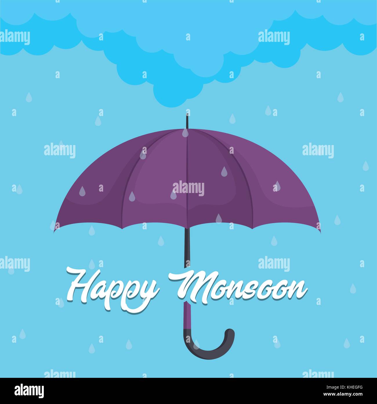 happy monsoon design Stock Vector Image & Art - Alamy