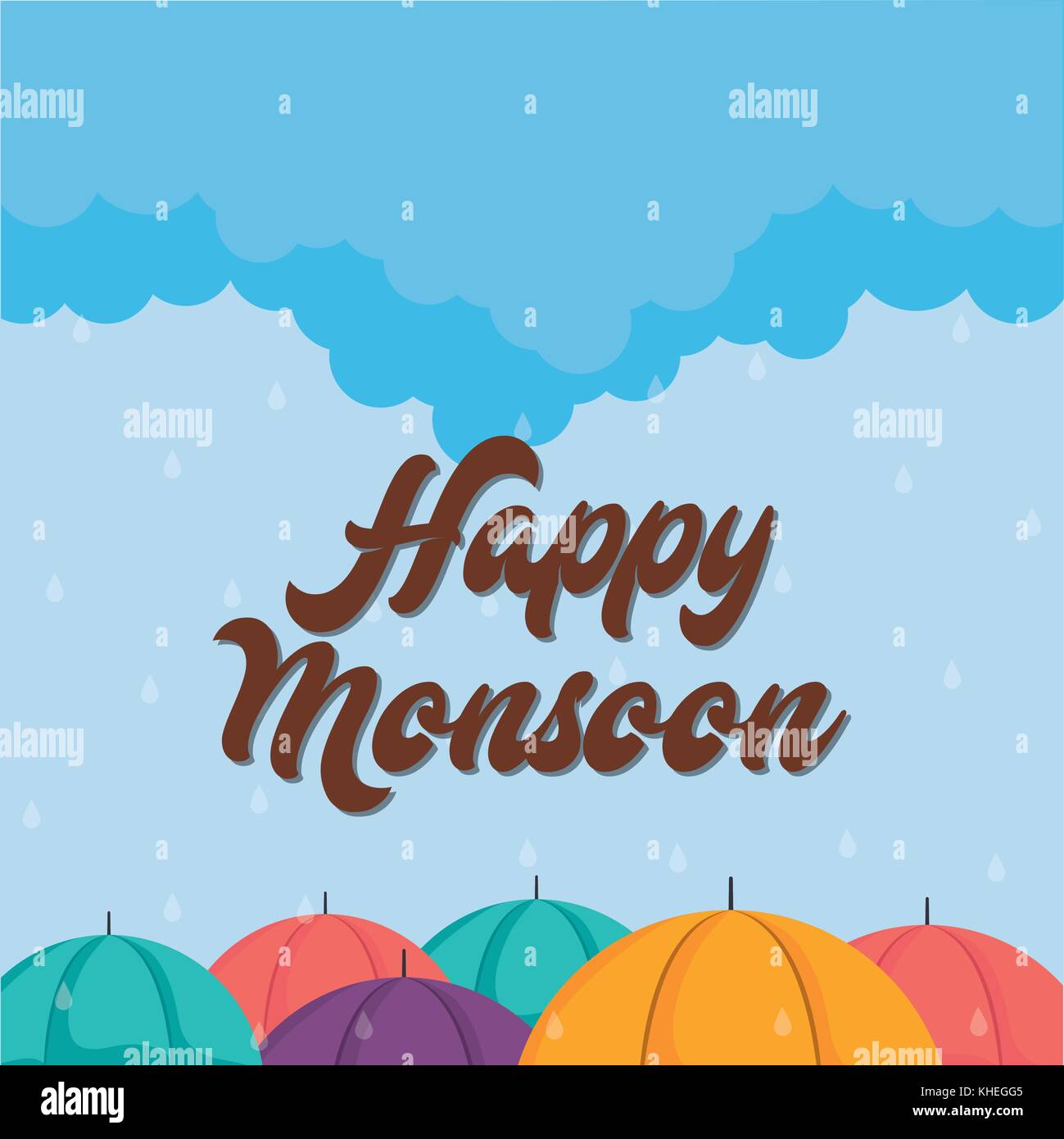 happy monsoon design Stock Vector Image & Art - Alamy