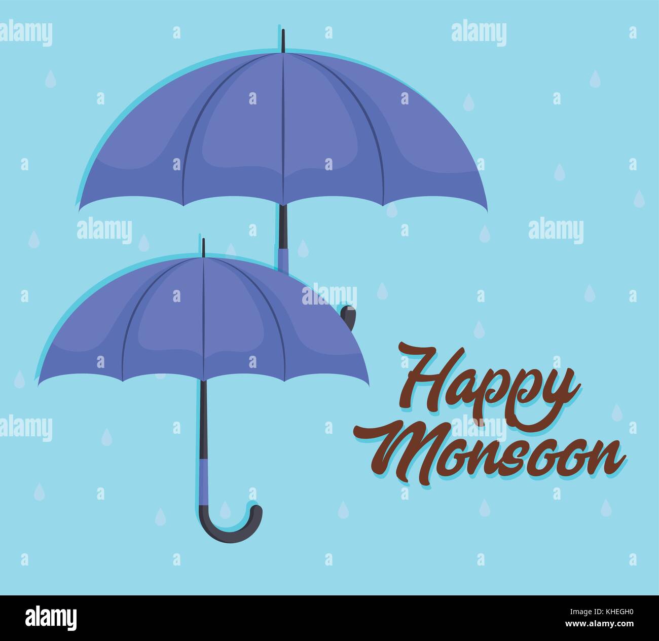 happy monsoon design Stock Vector Image & Art - Alamy