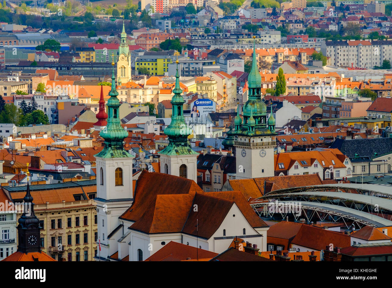 Aerial view of old city Stock Photo - Alamy