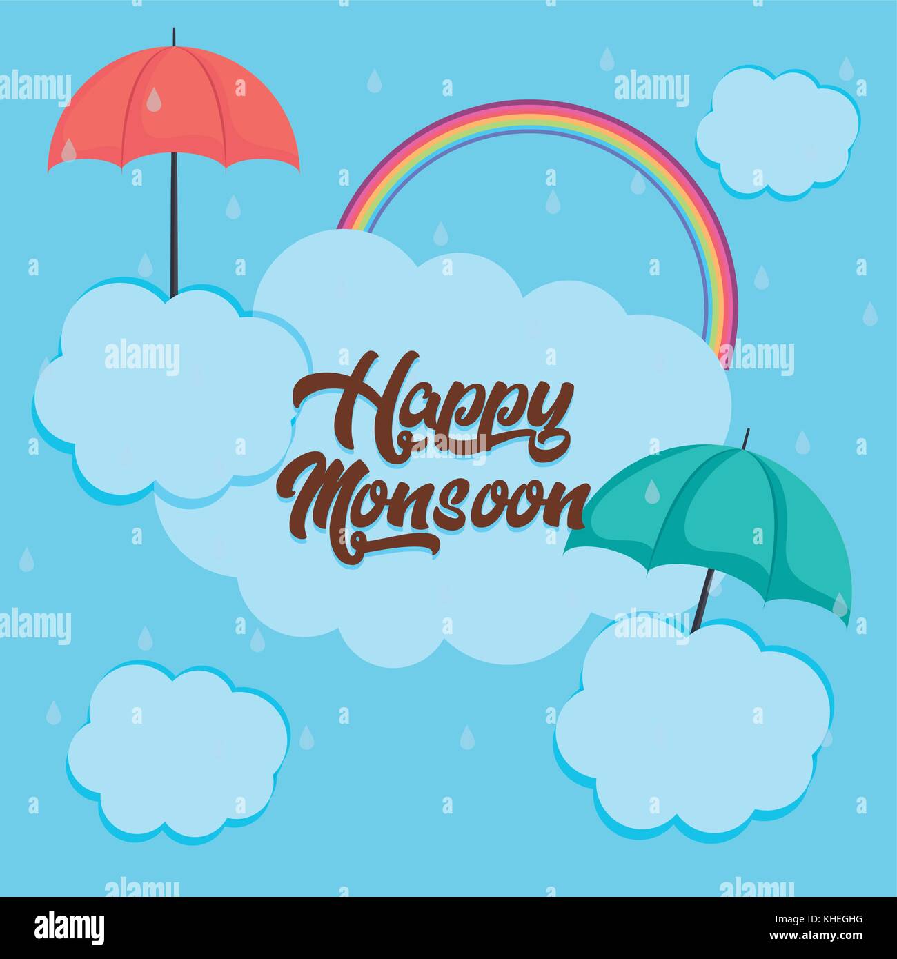 Beautiful monsoon Stock Vector Images - Alamy
