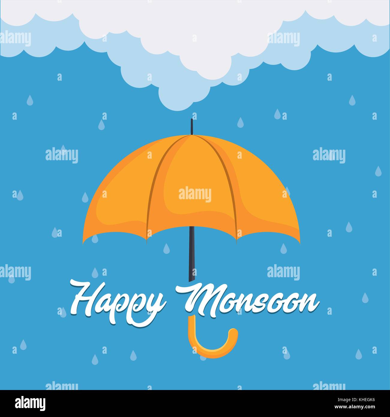 happy monsoon design Stock Vector Image & Art - Alamy