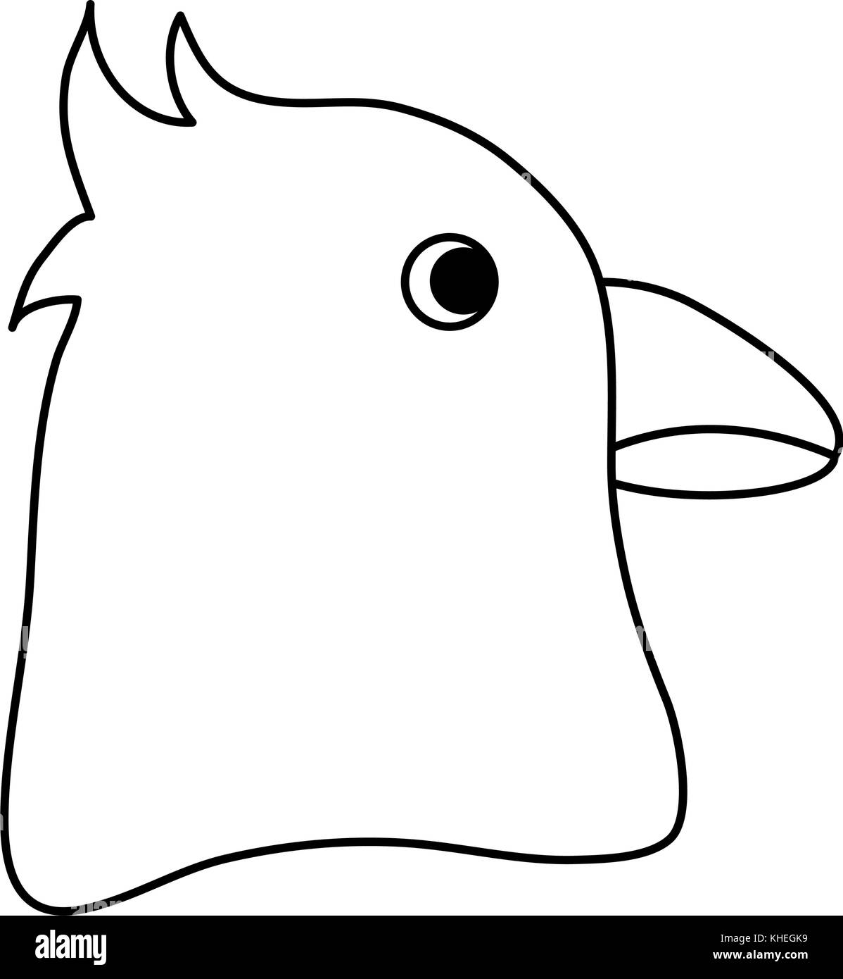 Bird head cartoon Stock Vector Image & Art - Alamy