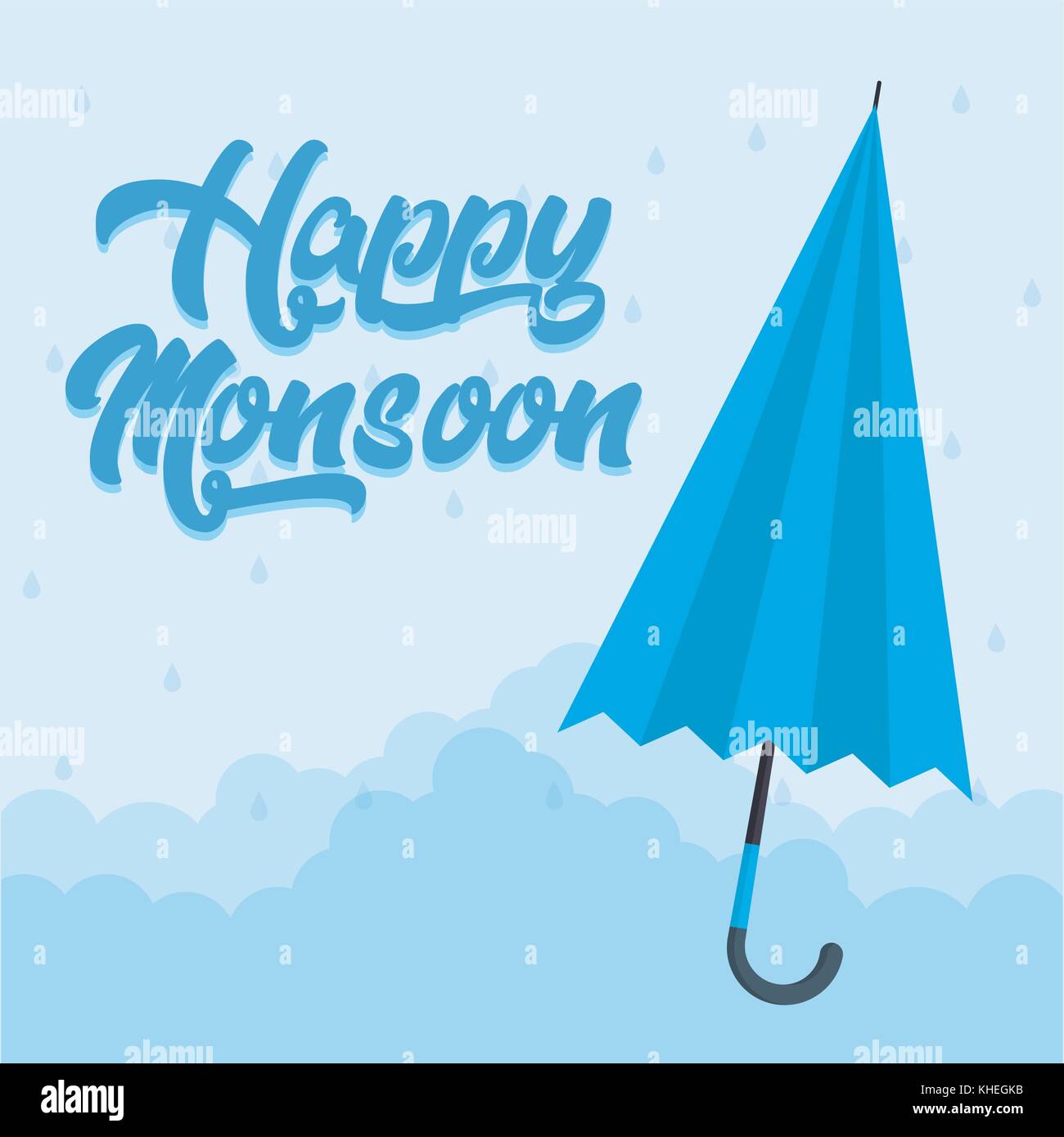 happy monsoon design Stock Vector Image & Art - Alamy