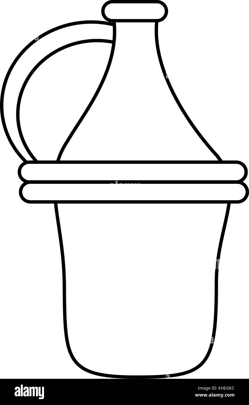 Glass jar full black Stock Vector Images - Alamy