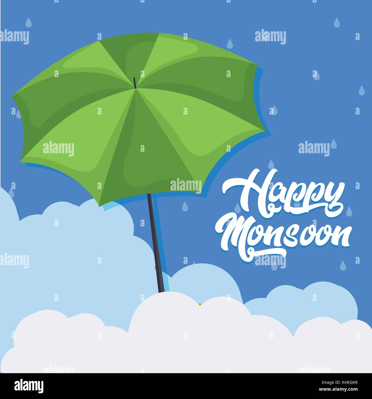 happy monsoon design Stock Vector Image & Art - Alamy