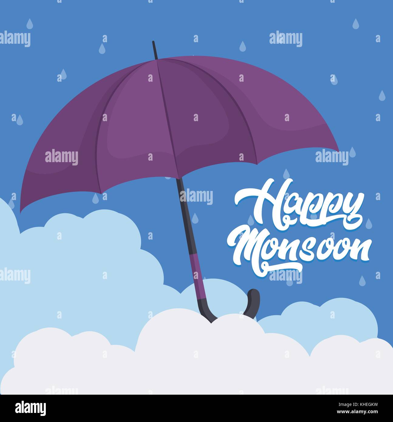 happy monsoon design Stock Vector Image & Art - Alamy