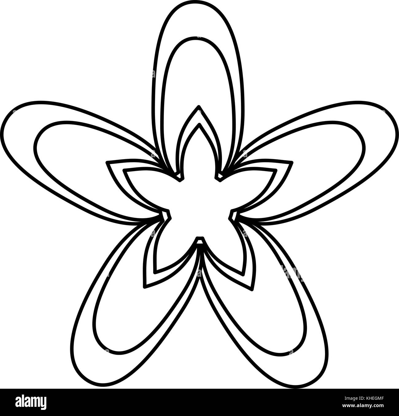 Beautiful flower symbol Stock Vector Image & Art - Alamy