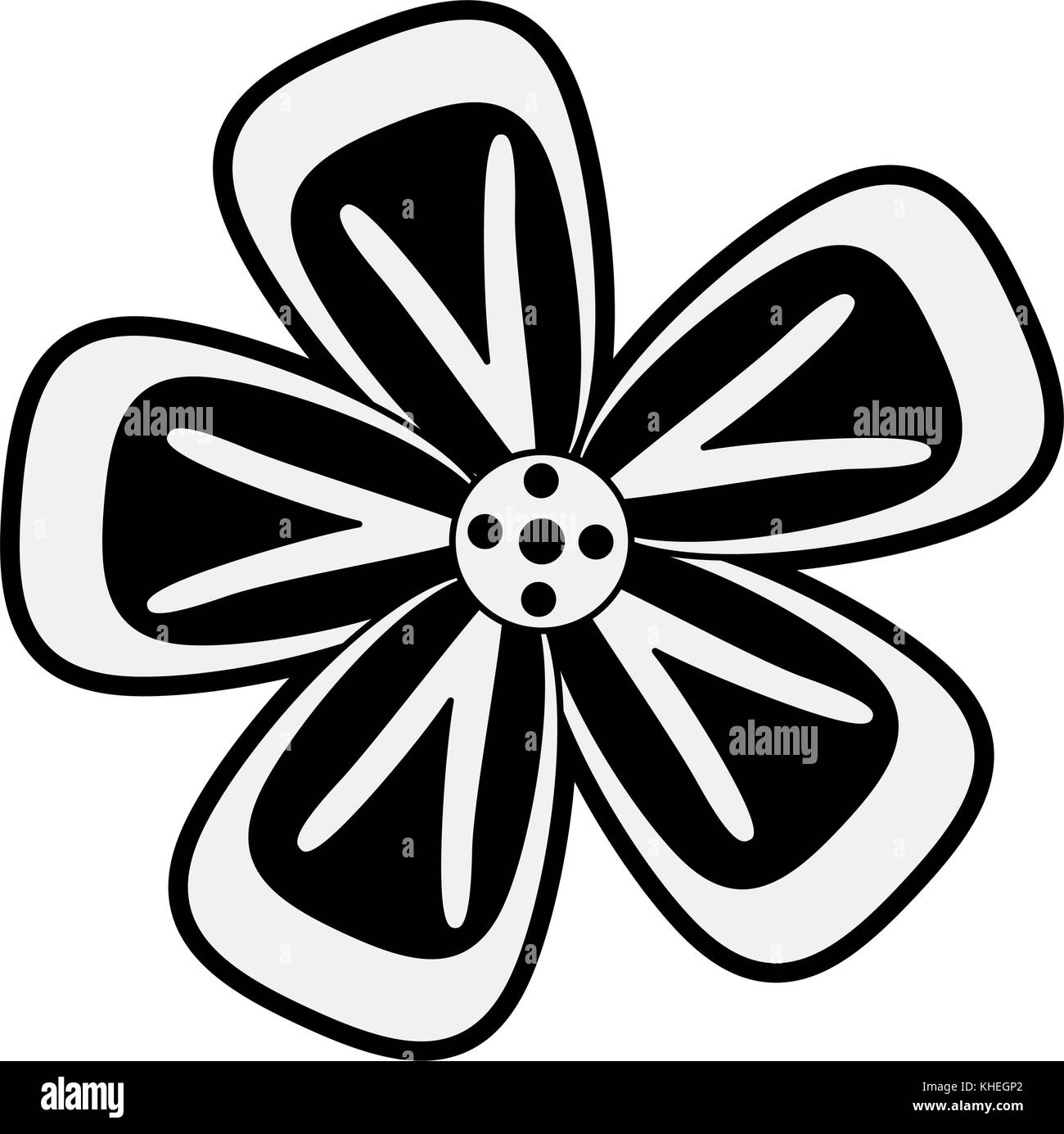 Beautiful flower symbol Stock Vector Image & Art - Alamy