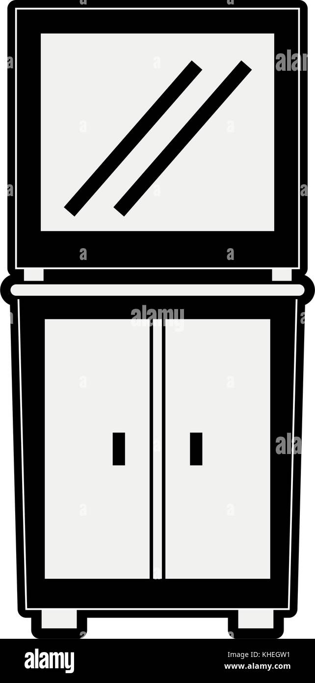 Desk with mirror Stock Vector Image & Art - Alamy