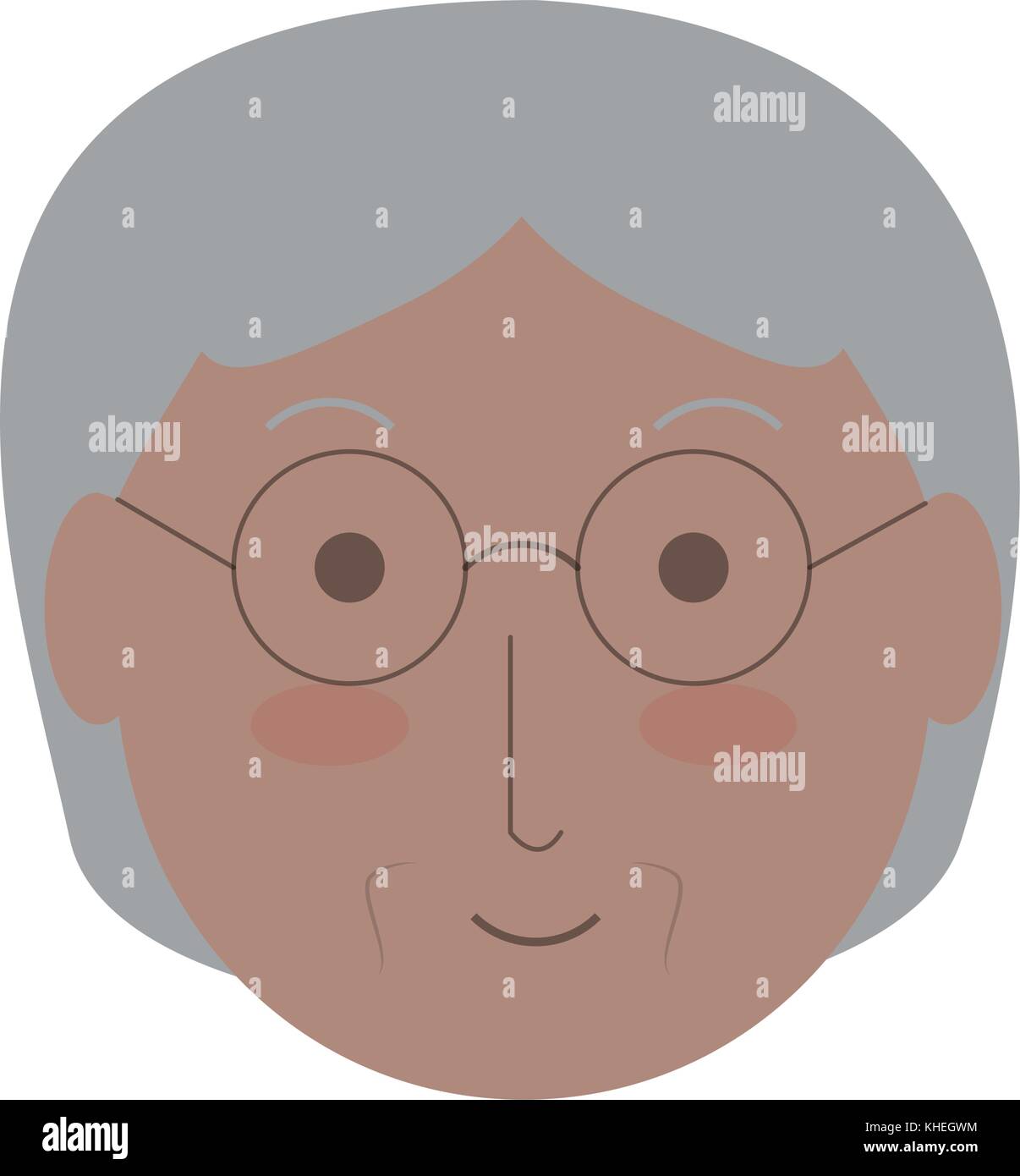 elderly woman face icon Stock Vector Image & Art - Alamy