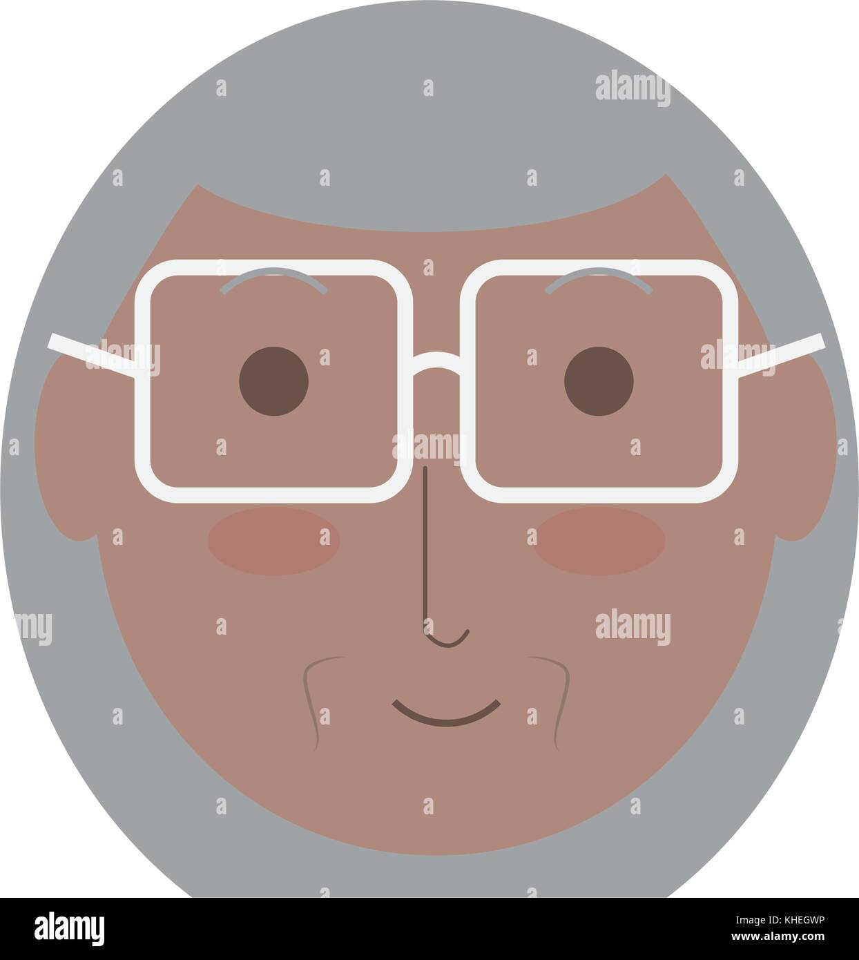 elderly woman face icon Stock Vector Image & Art - Alamy