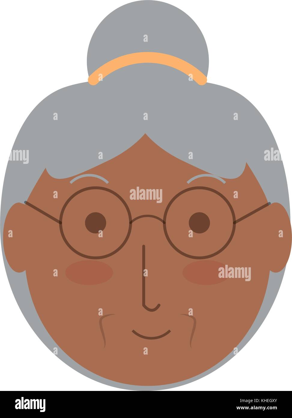 elderly woman face icon Stock Vector Image & Art - Alamy