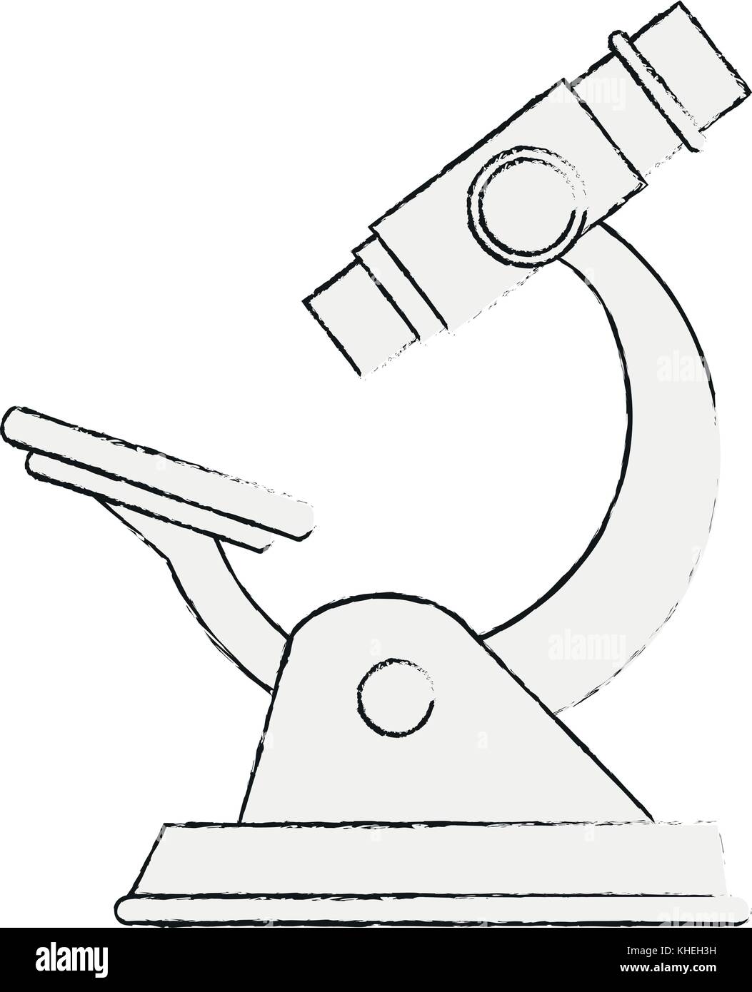 Microscope scientific tool Stock Vector Image & Art - Alamy