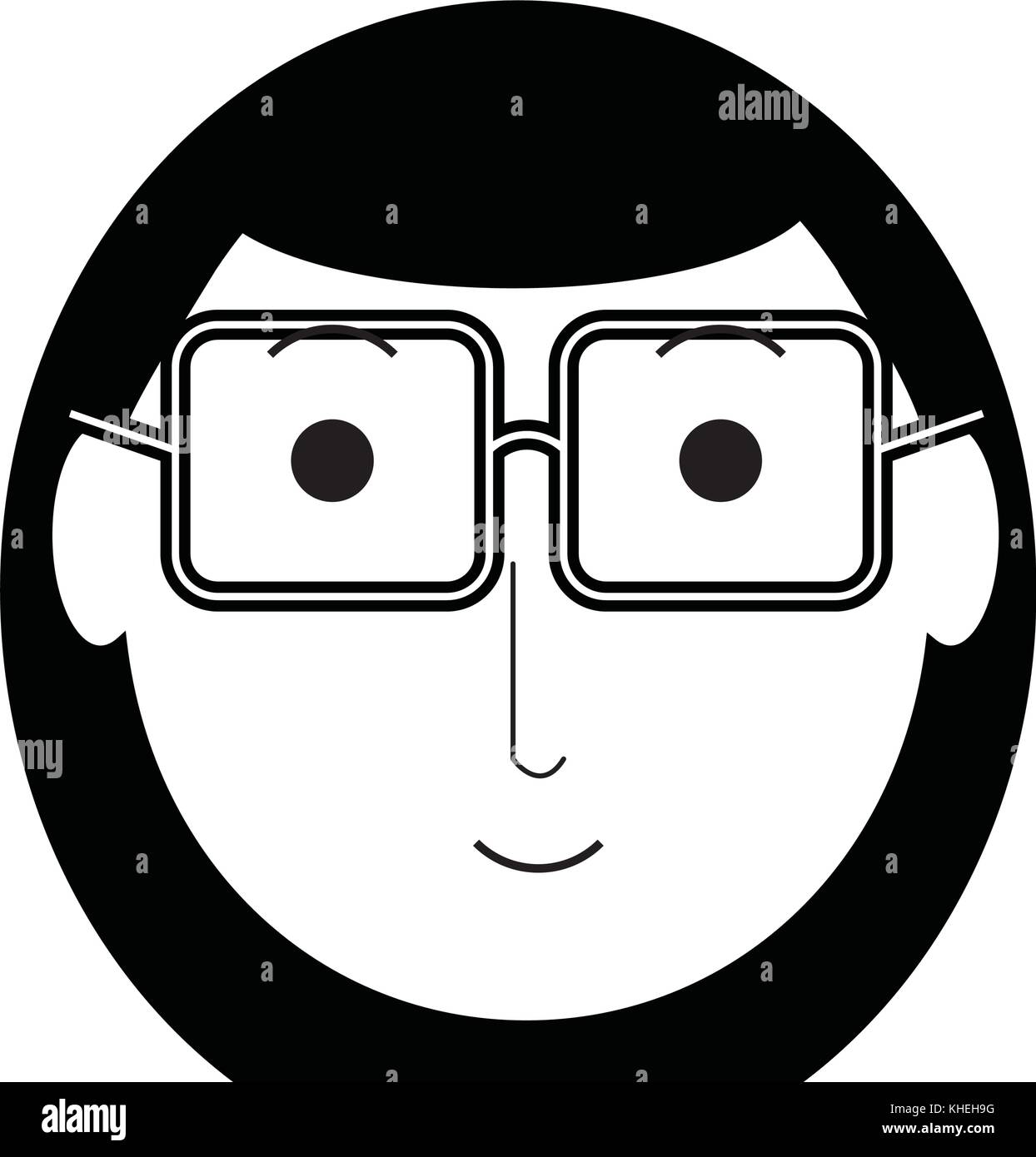 elderly woman face icon Stock Vector Image & Art - Alamy