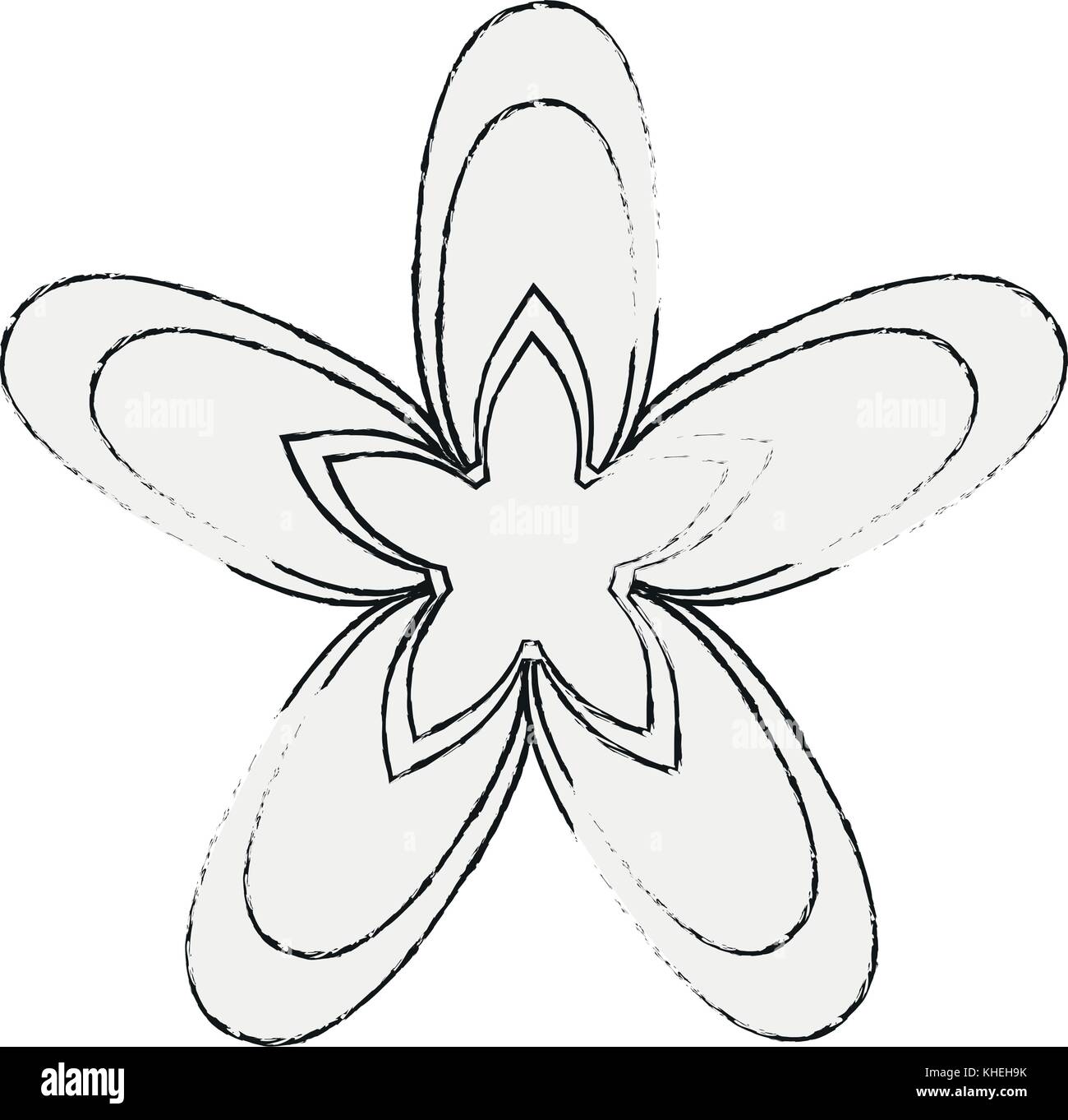 Beautiful flower symbol Stock Vector Image & Art - Alamy