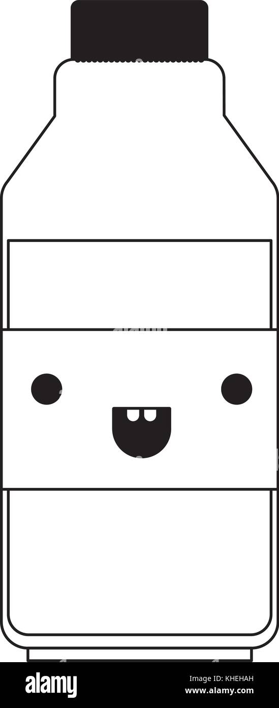 Kawaii milk carton cute Stock Vector Images - Alamy