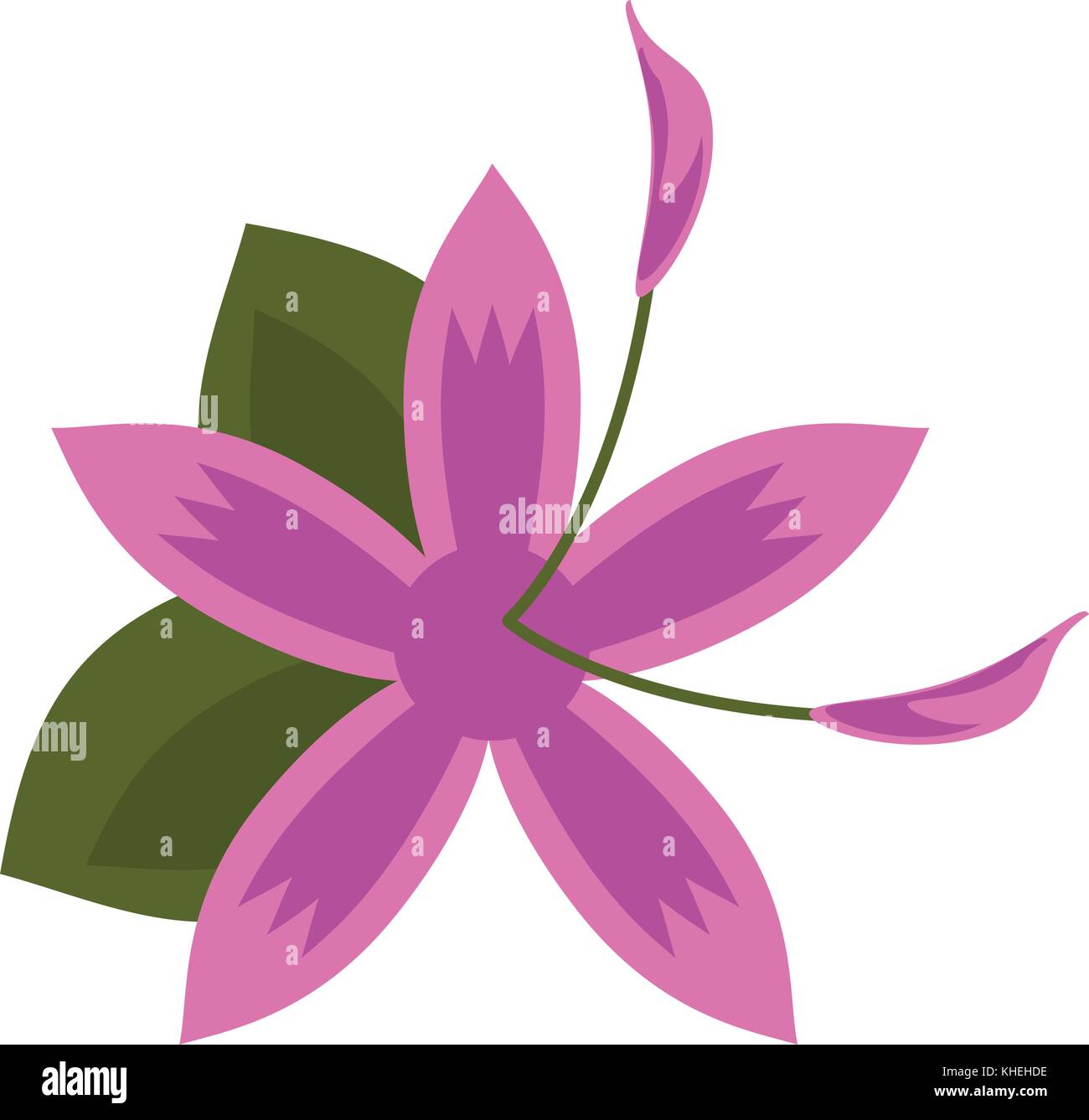 Beautiful flower symbol Stock Vector Image & Art - Alamy