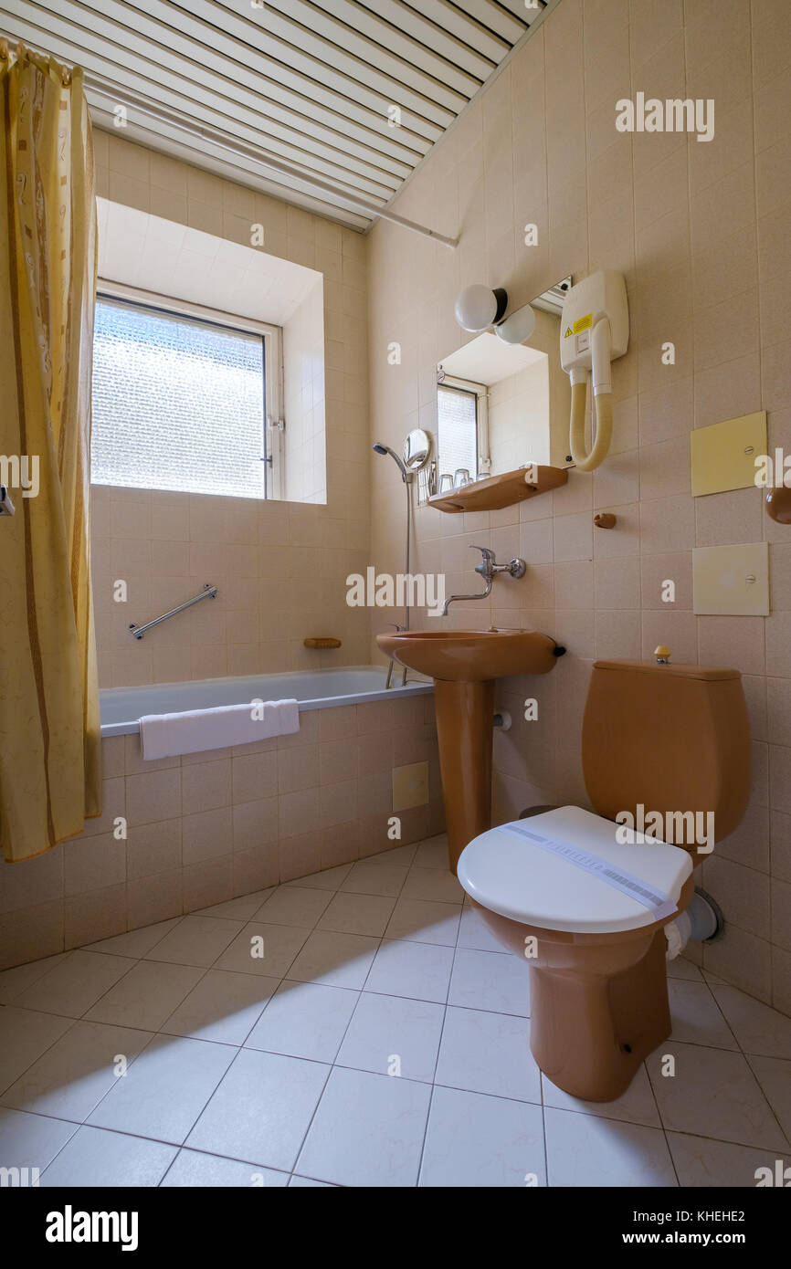 WC room interior in a hotel Stock Photo - Alamy