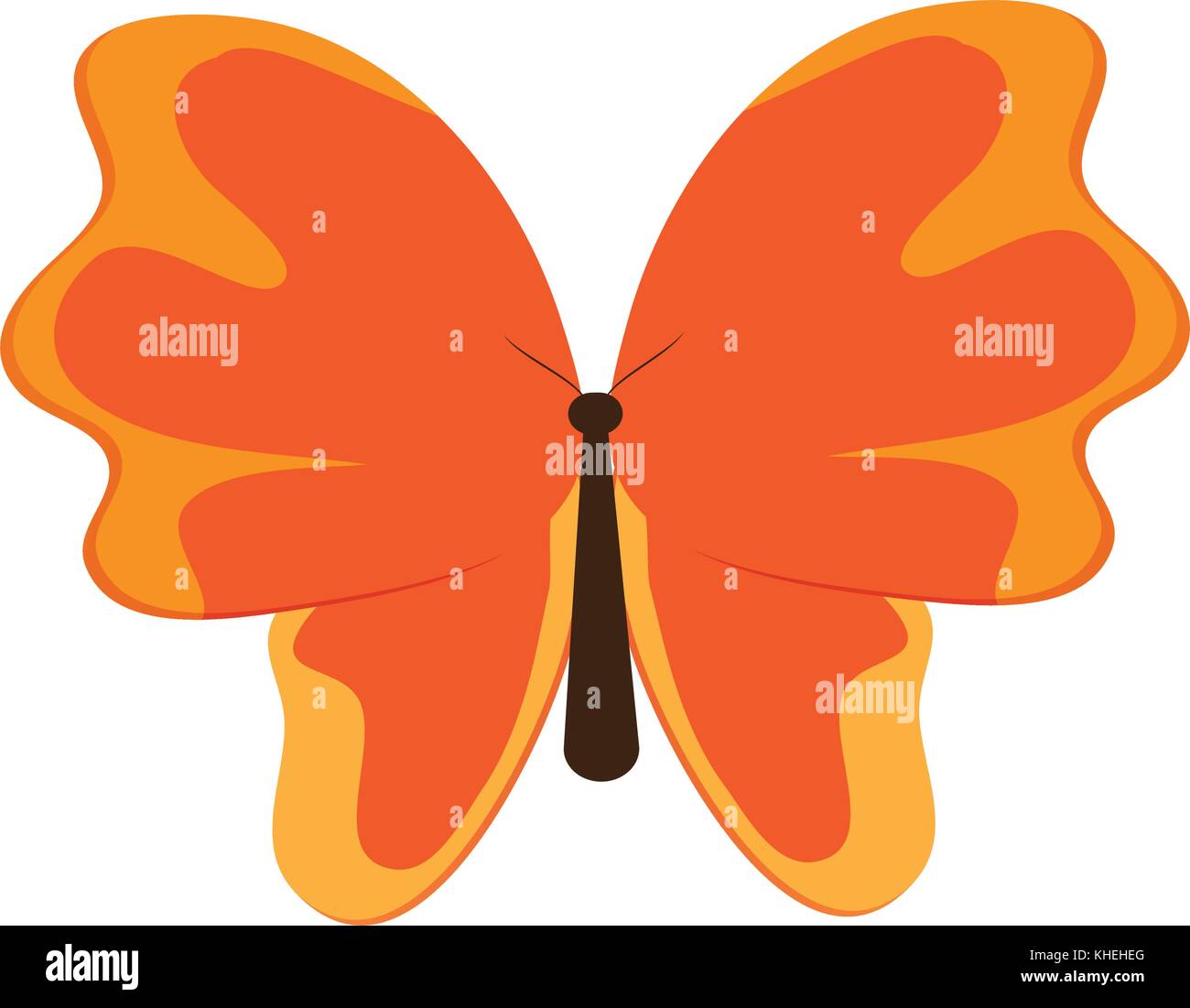 Butterfly beautiful symbol Stock Vector Image & Art - Alamy