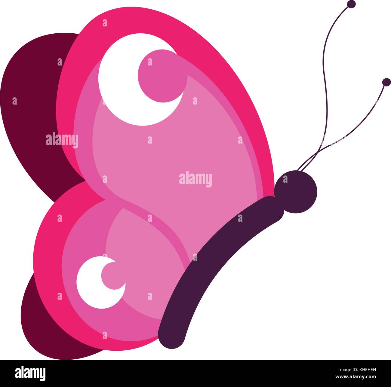 Butterfly beautiful symbol Stock Vector Image & Art - Alamy