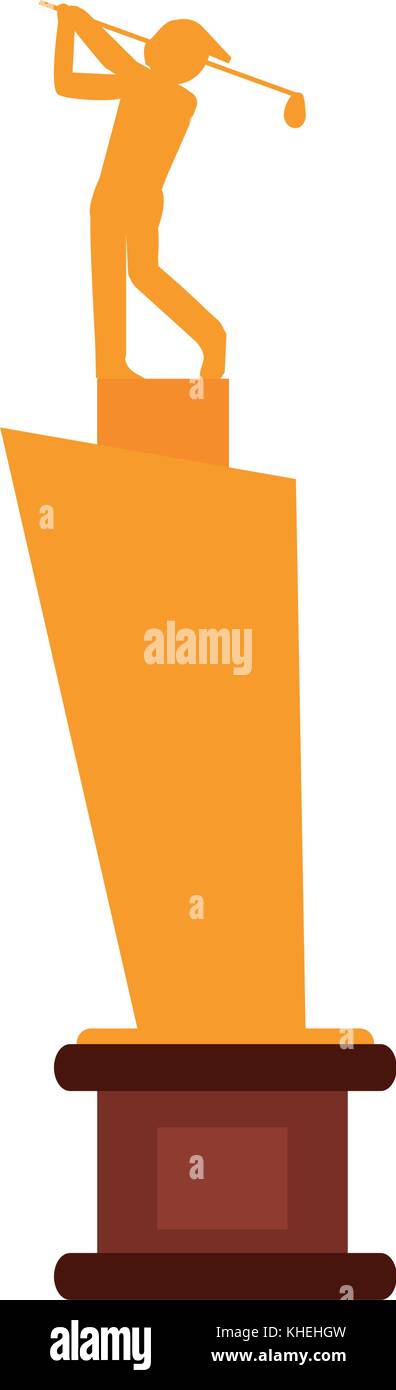 Golf trophy cup Stock Vector Image & Art - Alamy