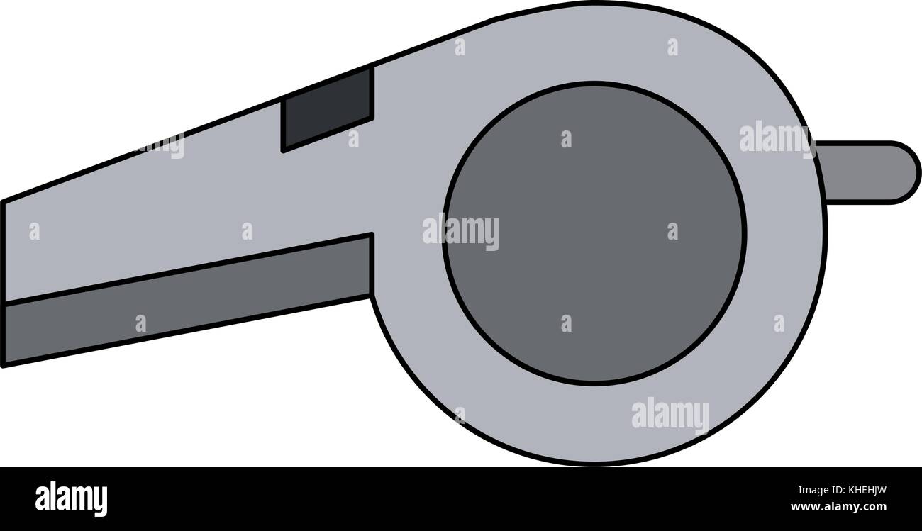 Referee sport whistle Stock Vector Image & Art - Alamy