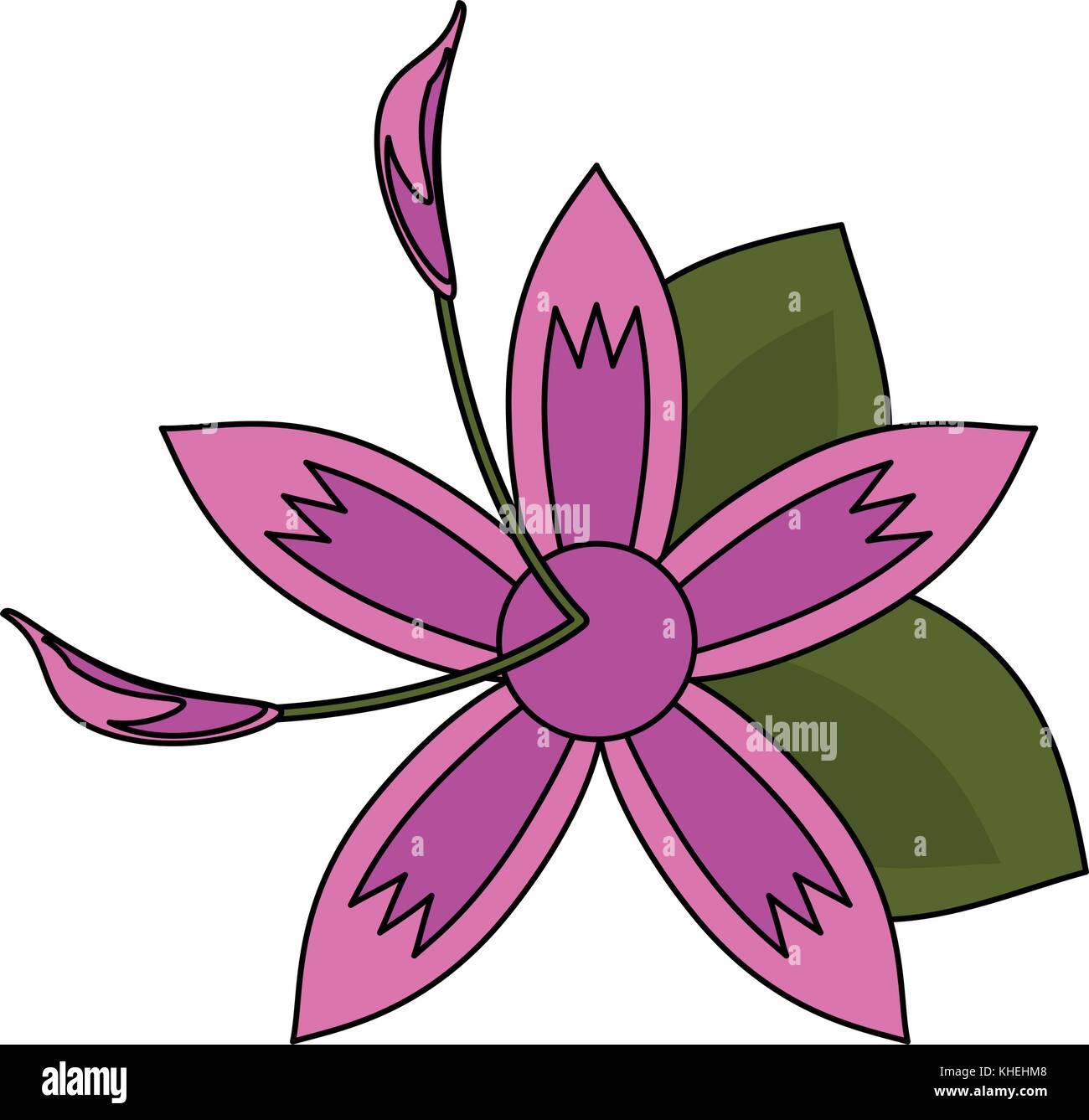 Beautiful flower symbol Stock Vector Image & Art - Alamy