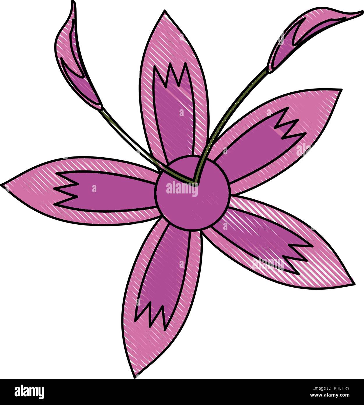 Beautiful flowers symbol Stock Vector Image & Art - Alamy