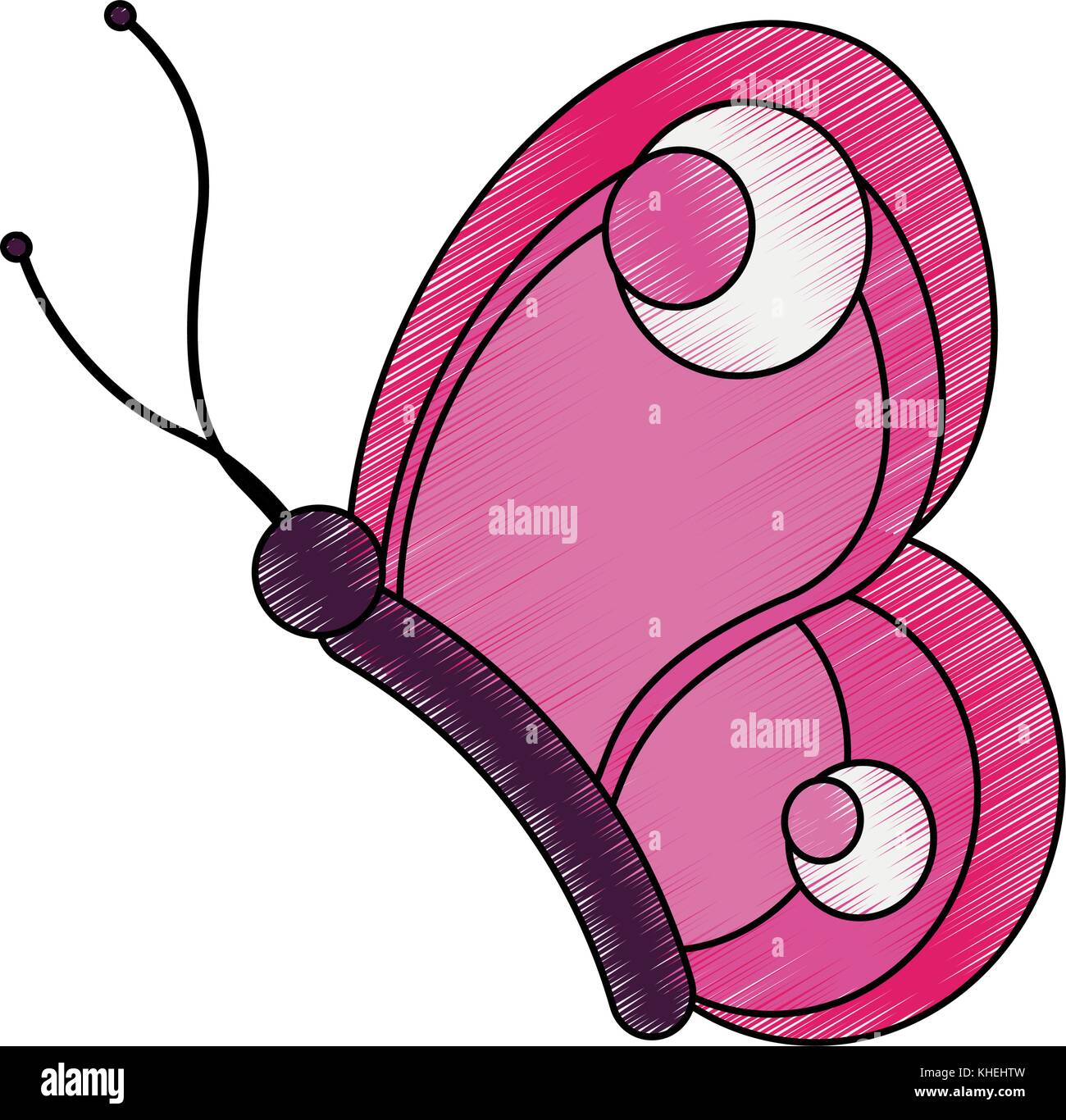 Butterfly beautiful symbol Stock Vector Image & Art - Alamy