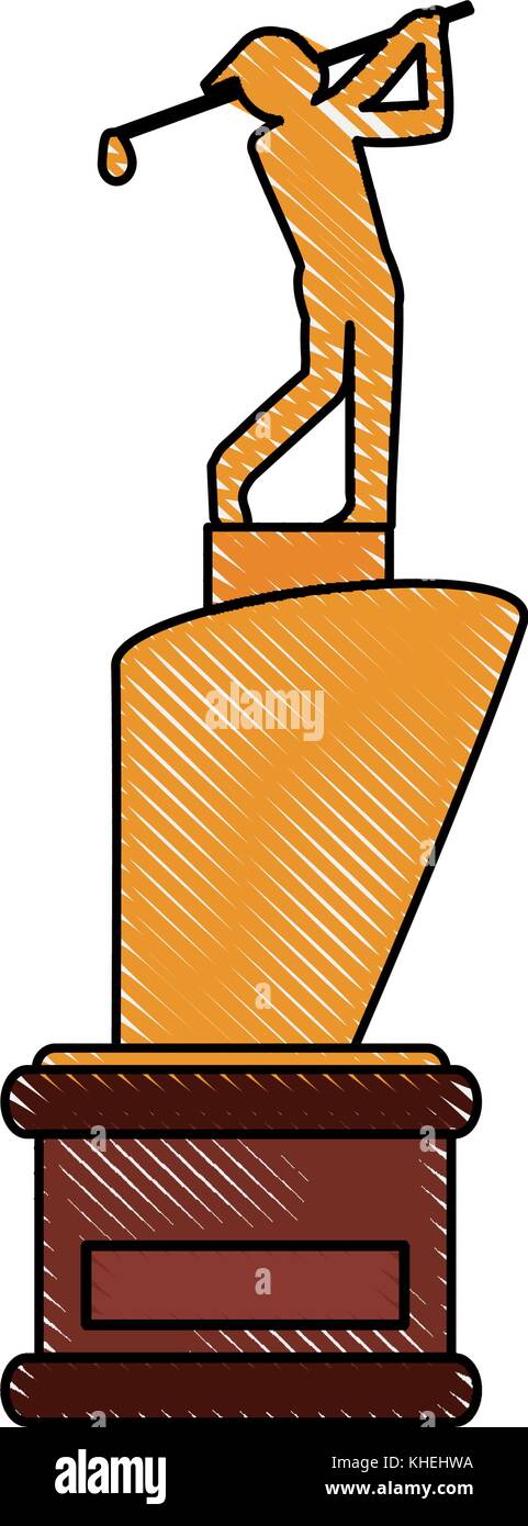 Golf trophy cup Stock Vector Image & Art - Alamy