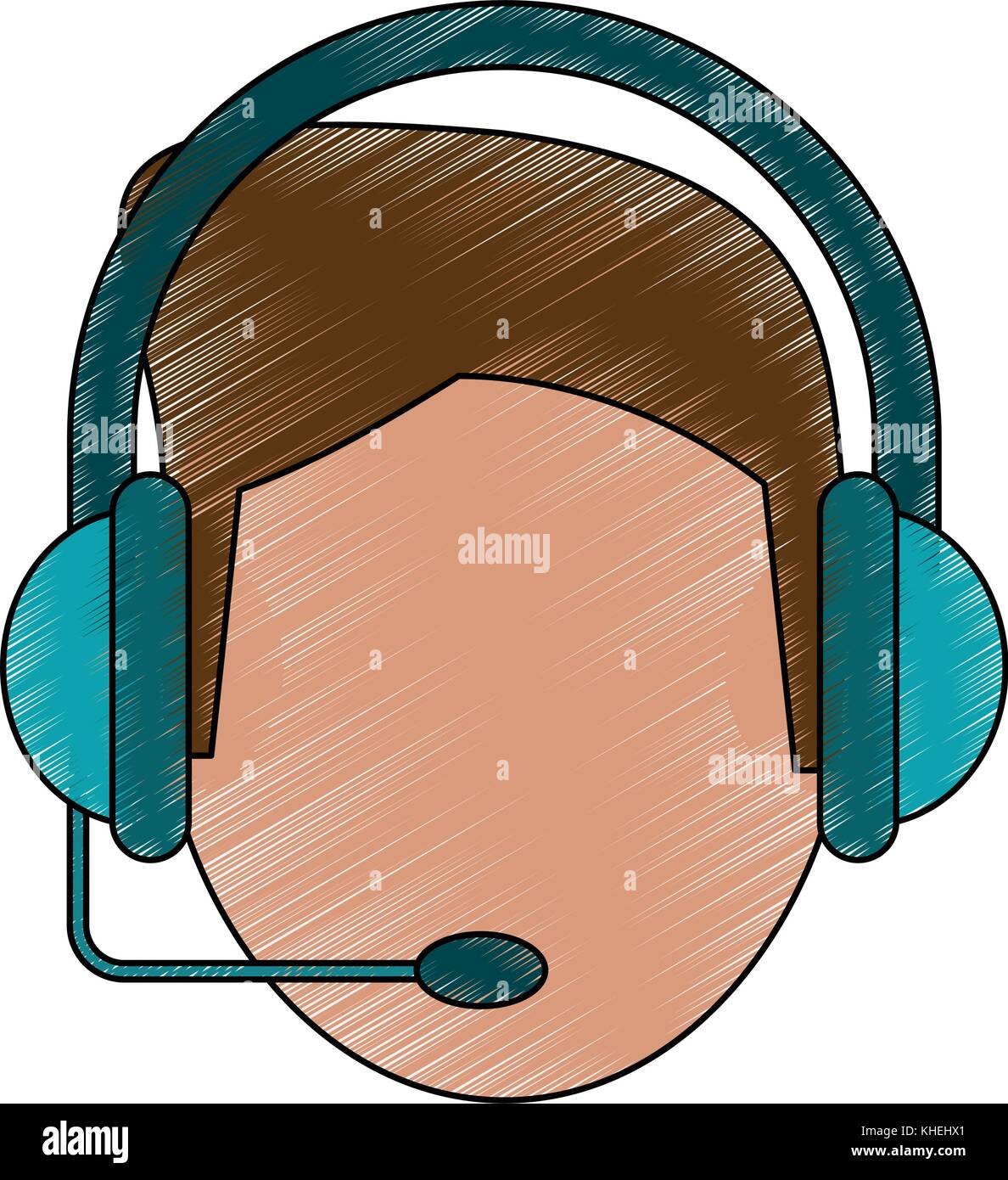 Man call center Stock Vector Image & Art - Alamy
