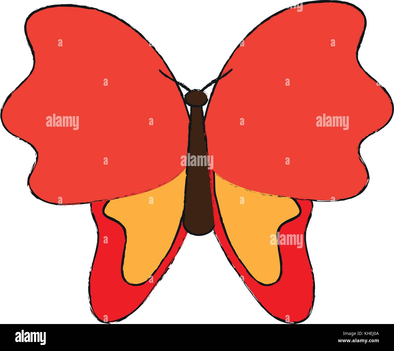Butterfly beautiful symbol Stock Vector Image & Art - Alamy