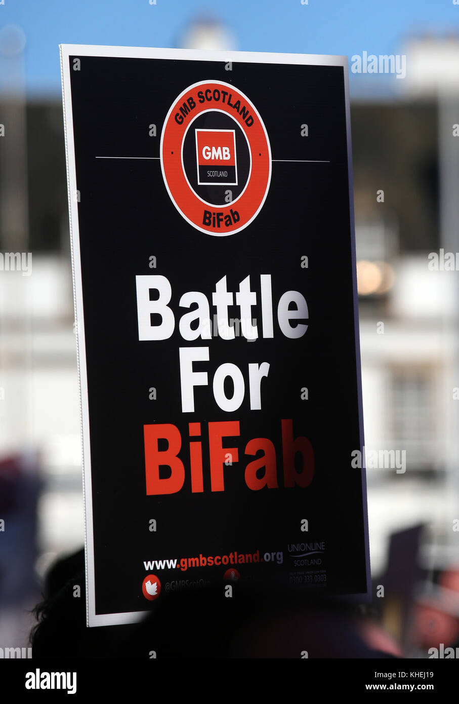 Workers from crisis-hit fabrication firm BiFab march through Edinburgh ...