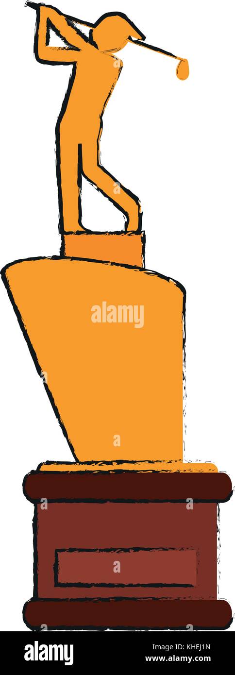 Golf trophy cup Stock Vector Image & Art - Alamy