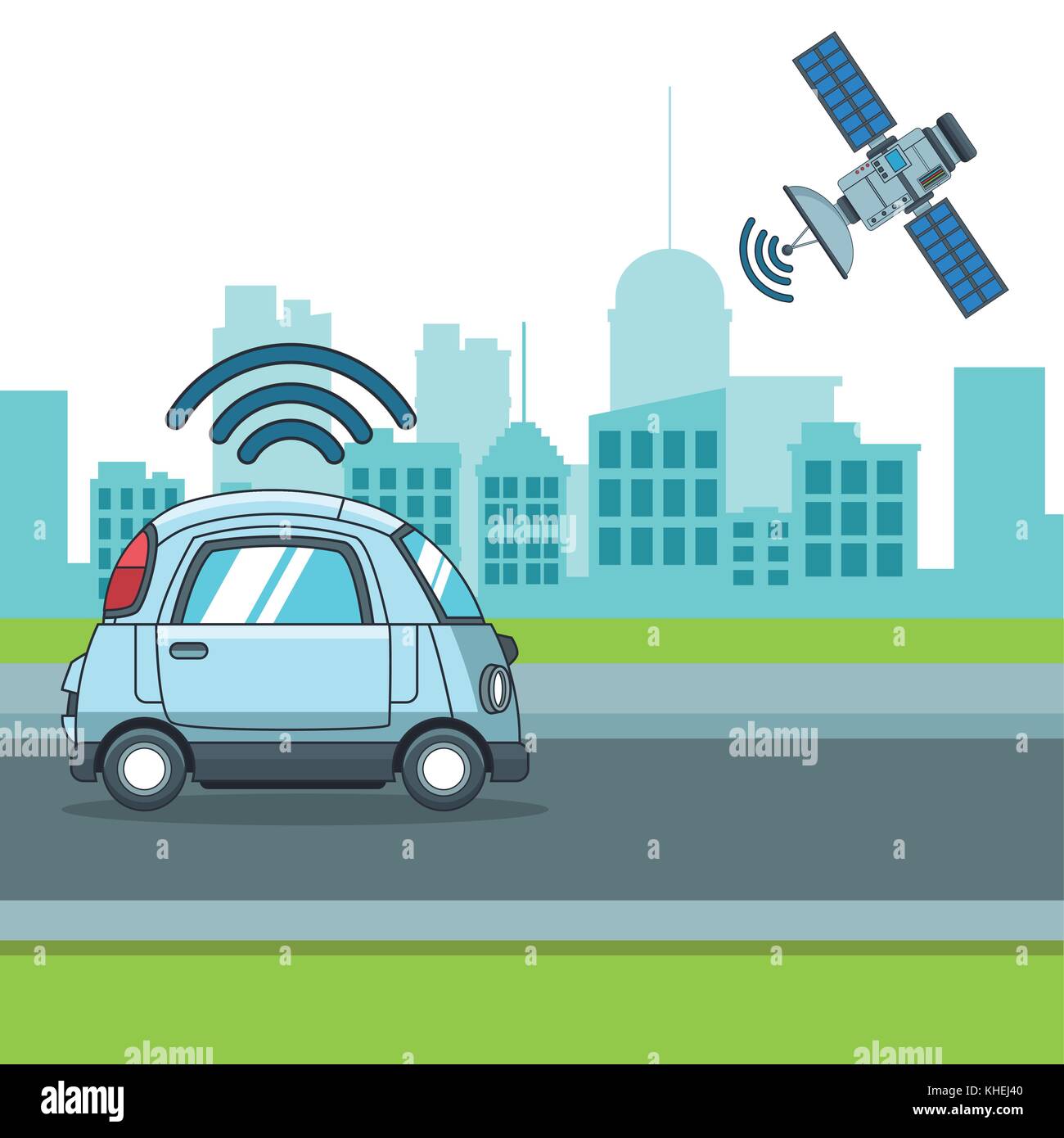 Car gps tracker technology Stock Vector Image & Art - Alamy