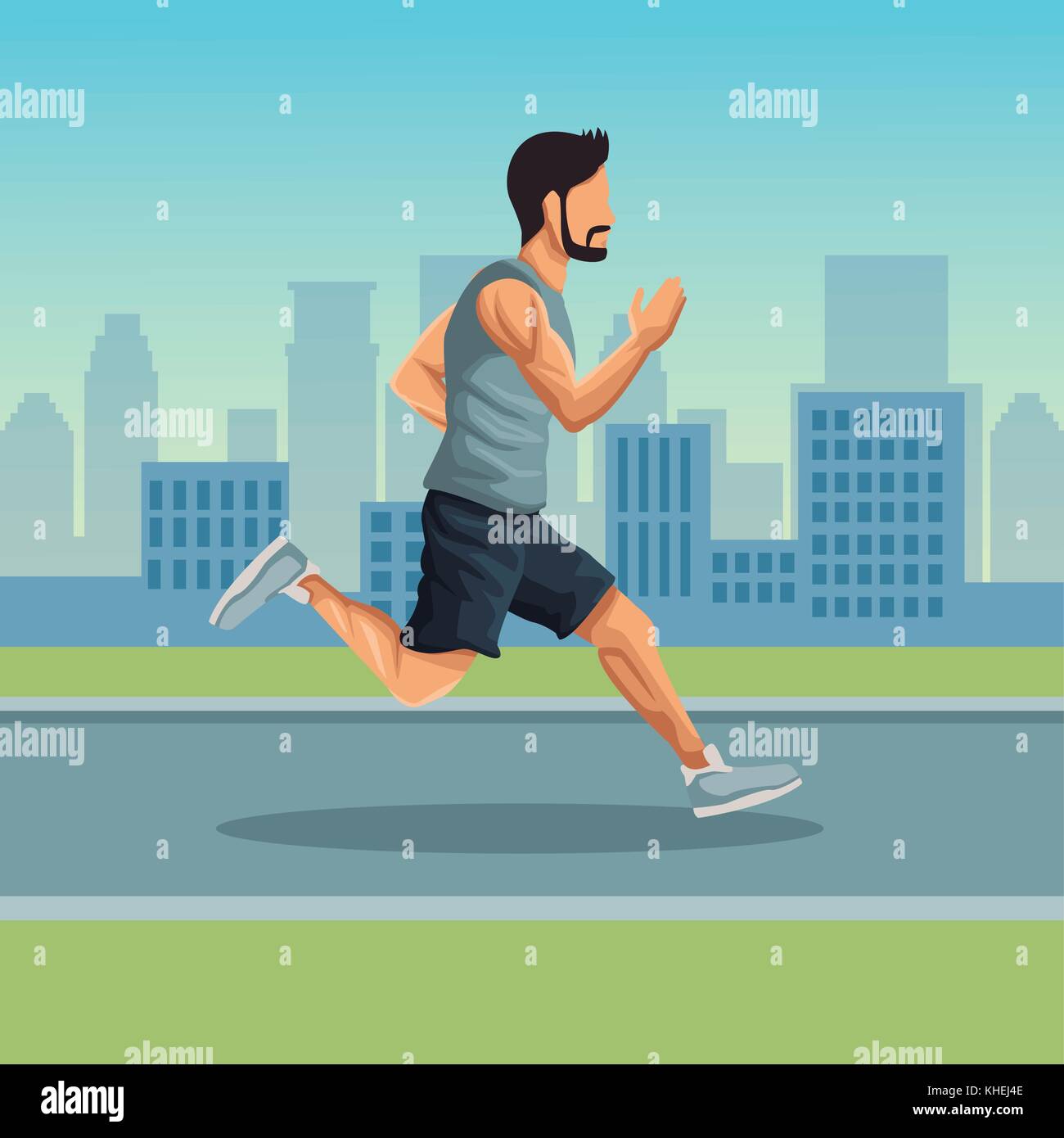 Feet running man Stock Vector Images - Alamy