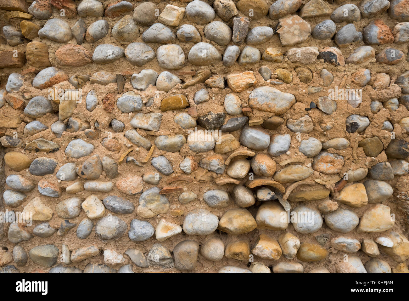 Ruins cobblestone wall texture Stock Photo - Alamy