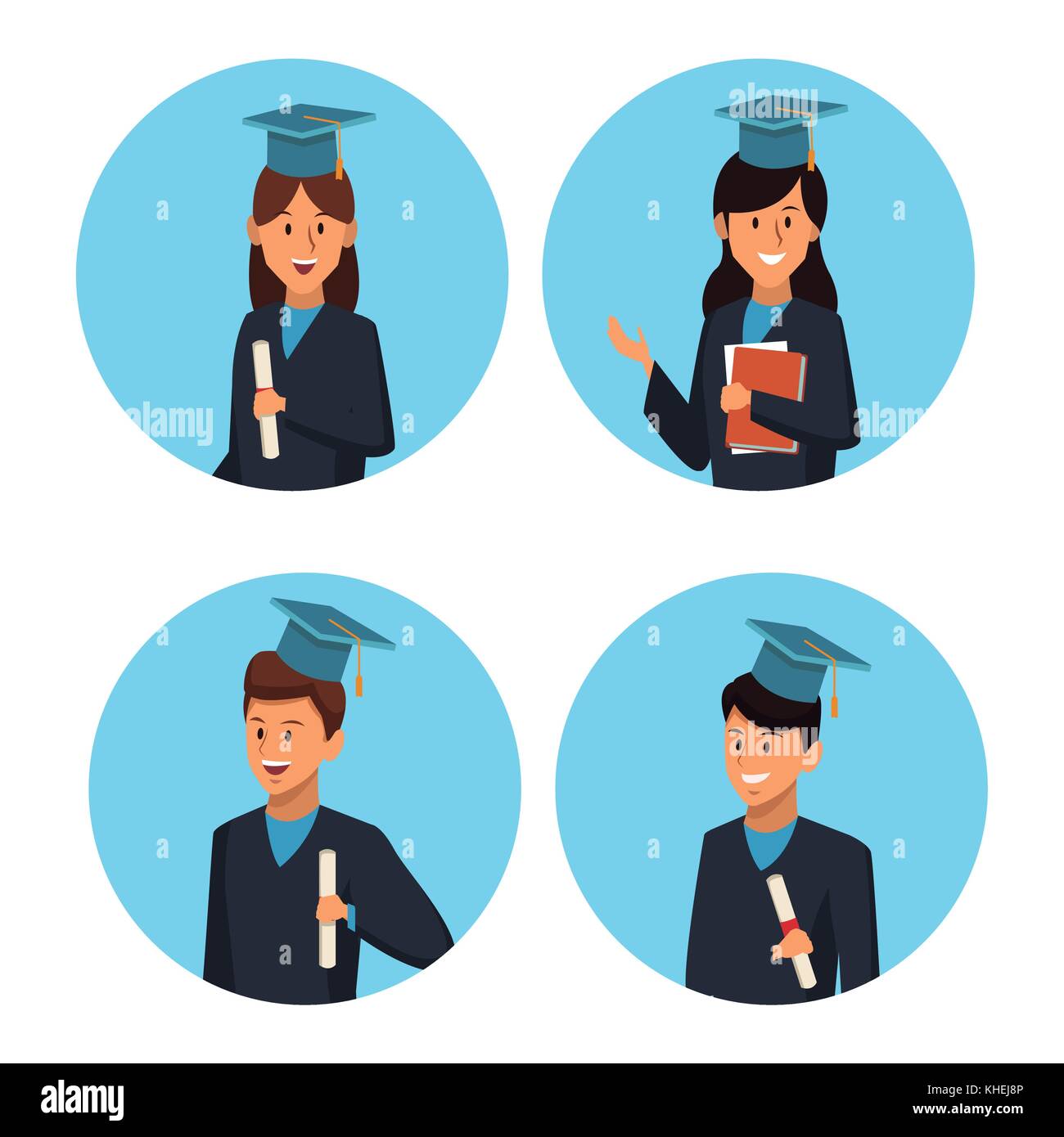 Group of international students Cut Out Stock Images & Pictures - Alamy