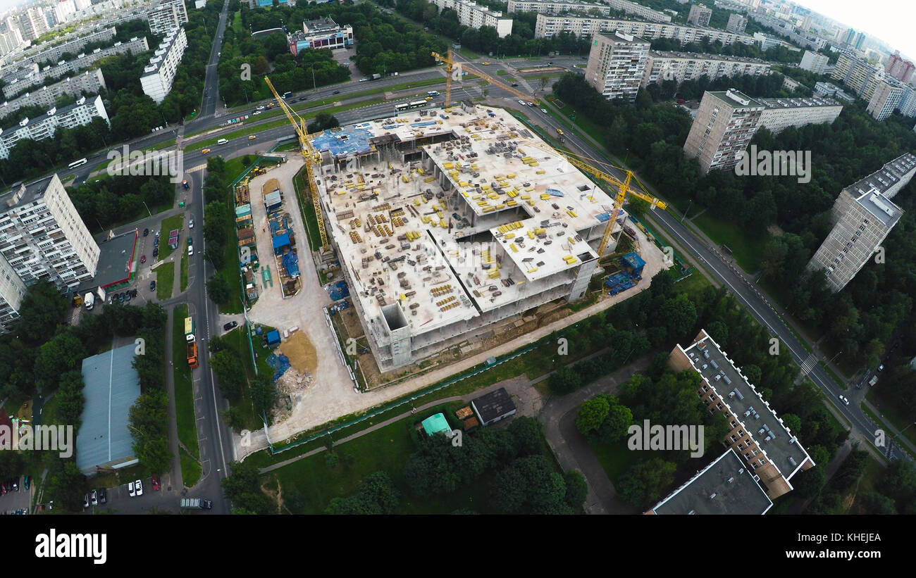 Construction site in the city Stock Photo - Alamy