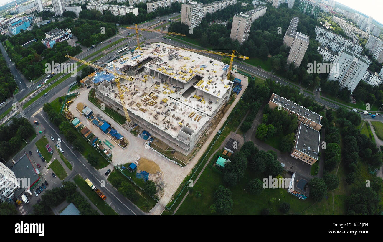 Construction site in the city Stock Photo - Alamy