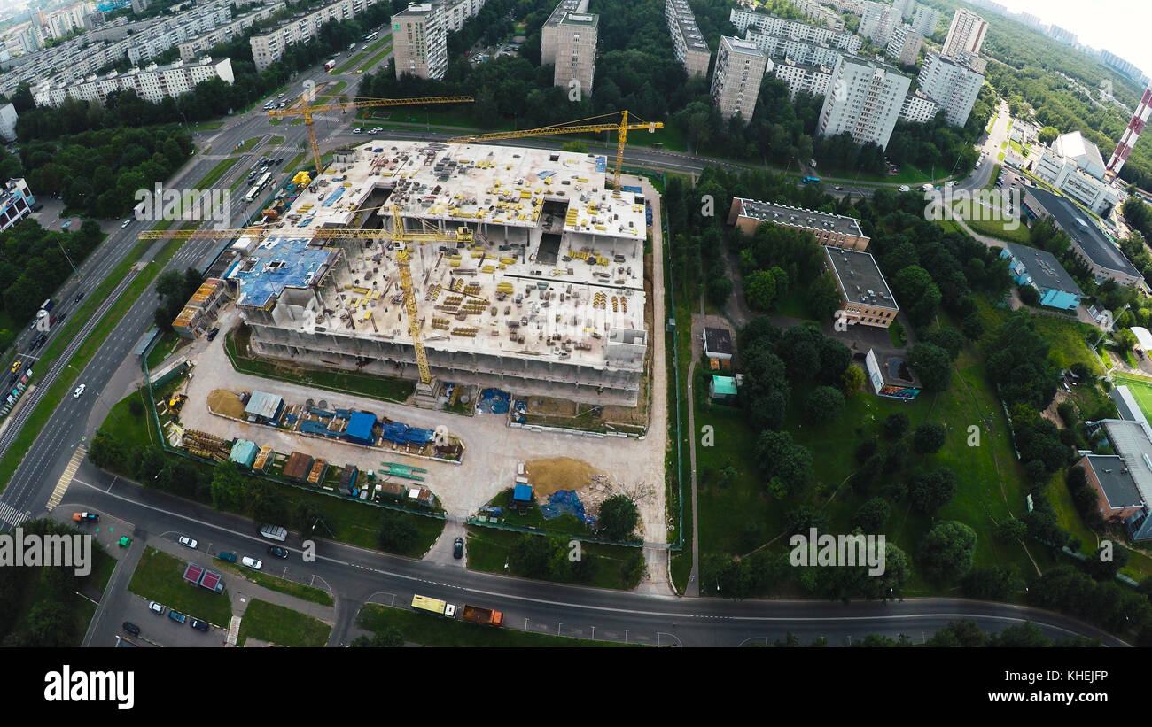 Construction site in the city Stock Photo - Alamy