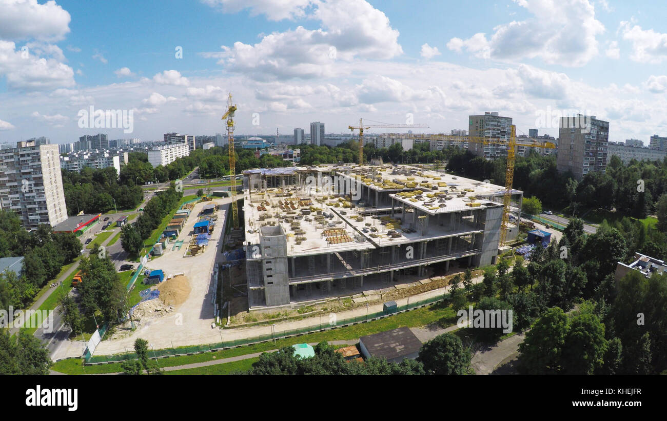Construction site in the city Stock Photo - Alamy