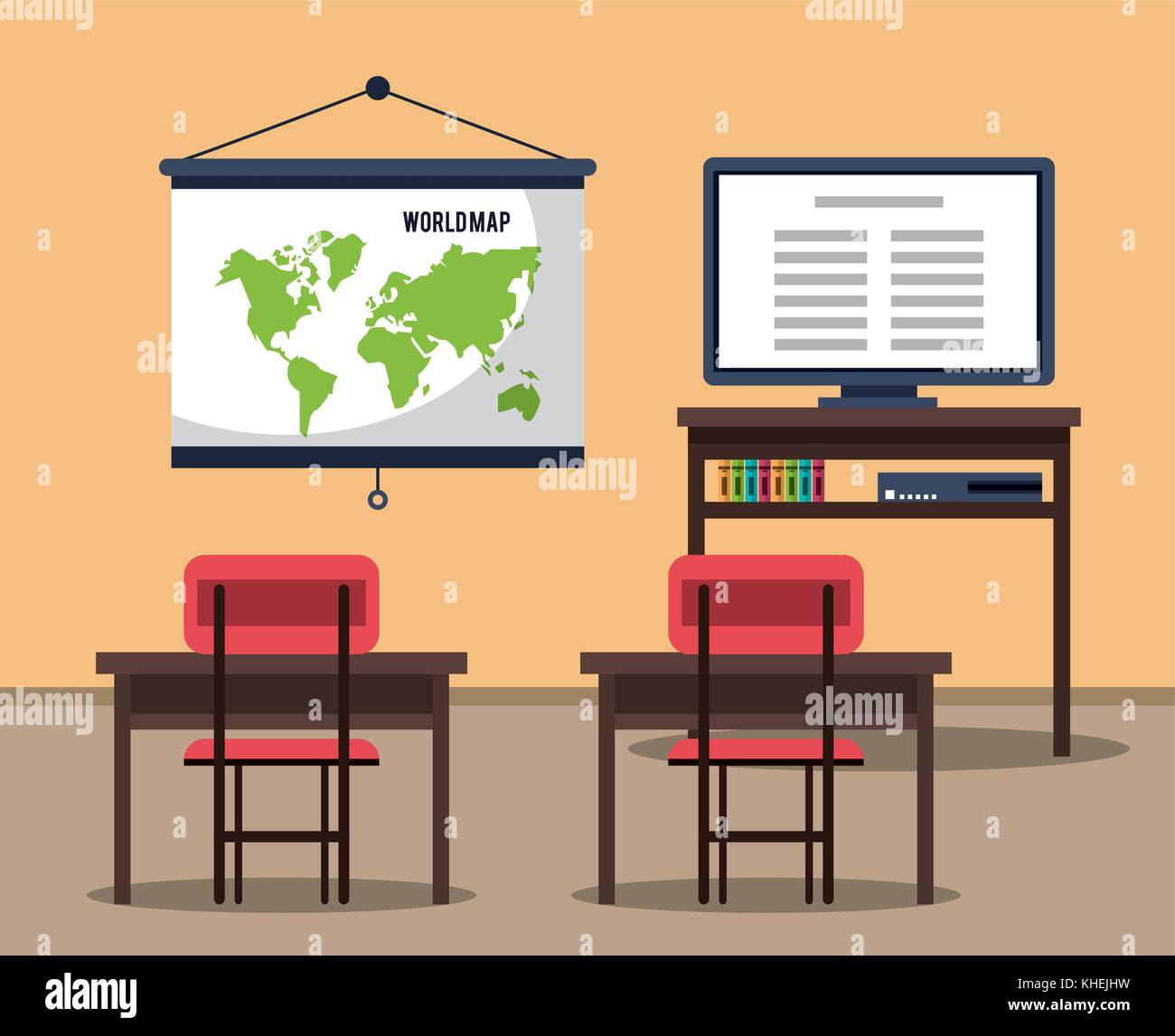 Classroom elements design Stock Vector Image & Art - Alamy
