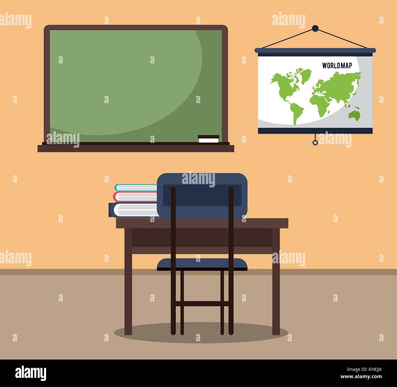 Elementary school classroom map Stock Vector Images - Alamy
