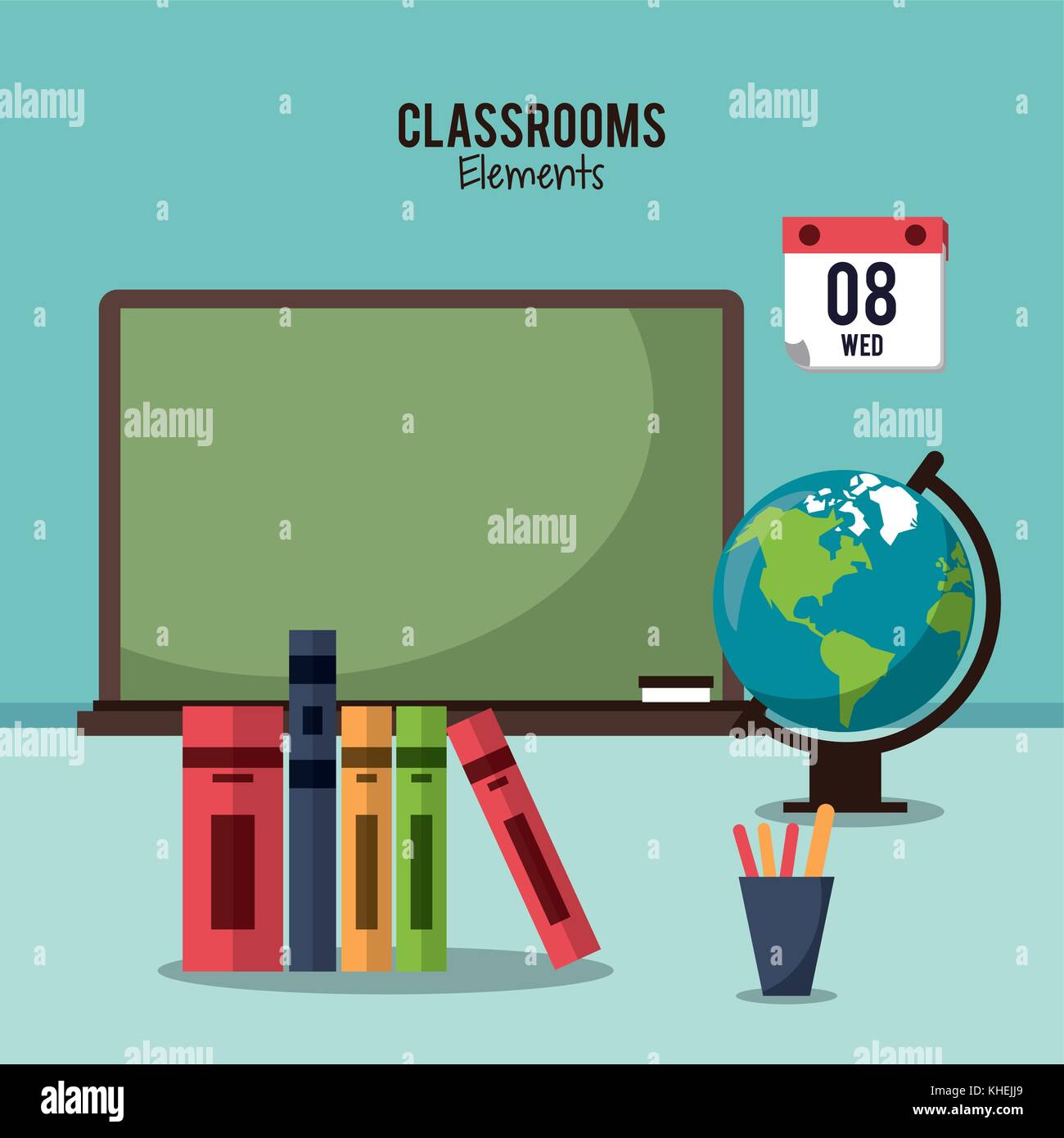 Classroom calendar icons hi-res stock photography and images - Alamy